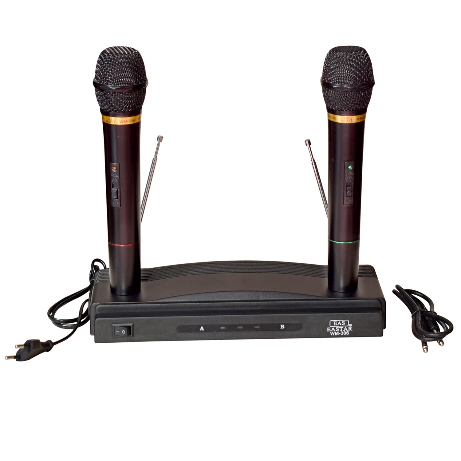 Buy kh Professional VHF Series Microphones Two Wireless Microphone for ...