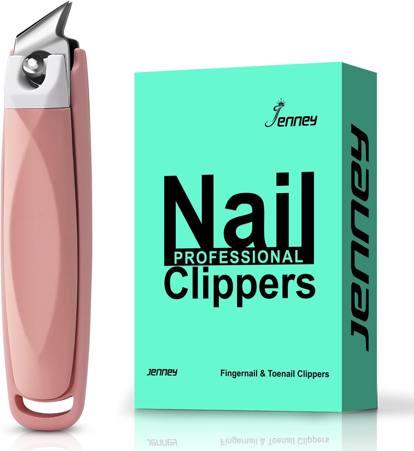 Amazon.com : Jenney Slanted Edge Nail Clippers with Catcher, Diagonal ...