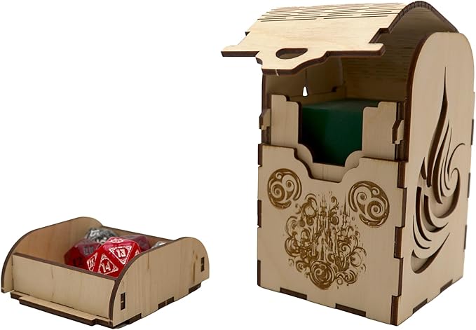 Amazon.com: The Broken Token Lorcana Deck Box - Wood Card Deck Box With ...