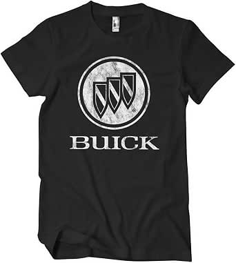 Amazon.com: Buick Officially Licensed Distressed Logo Mens T-Shirt ...