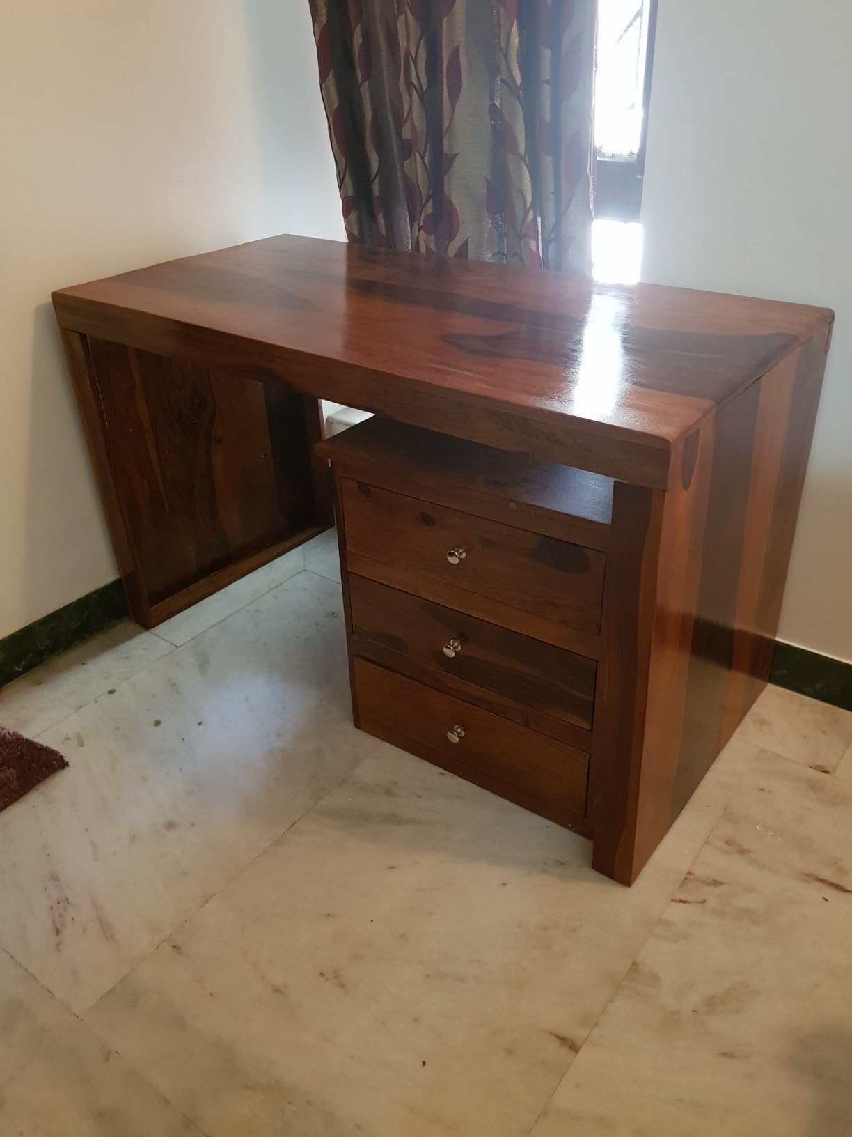 kantiwal Furniture Sheesham Wood Simple Office Cum Computer Table with ...