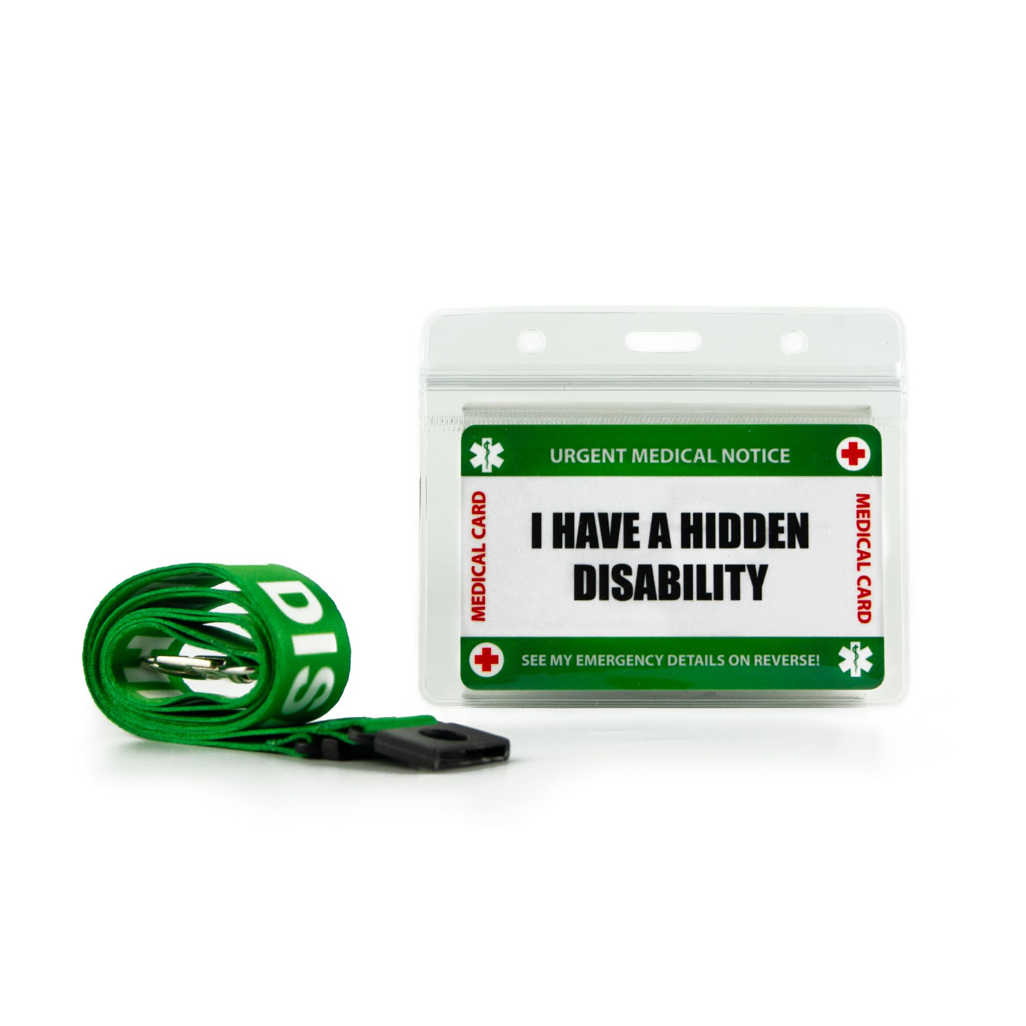 Non-Visible Disability Medical Card, Urgent Medical Notice, with ...