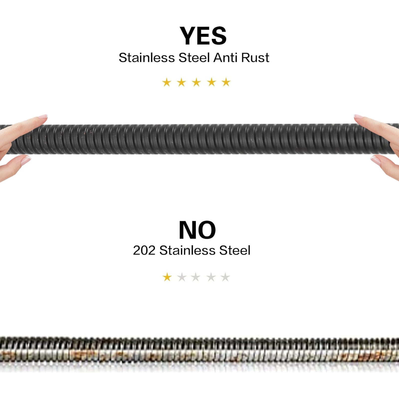 Snapklik.com : RUMOSE Shower Hose 74 Inches Shower Hose Extra Long ...