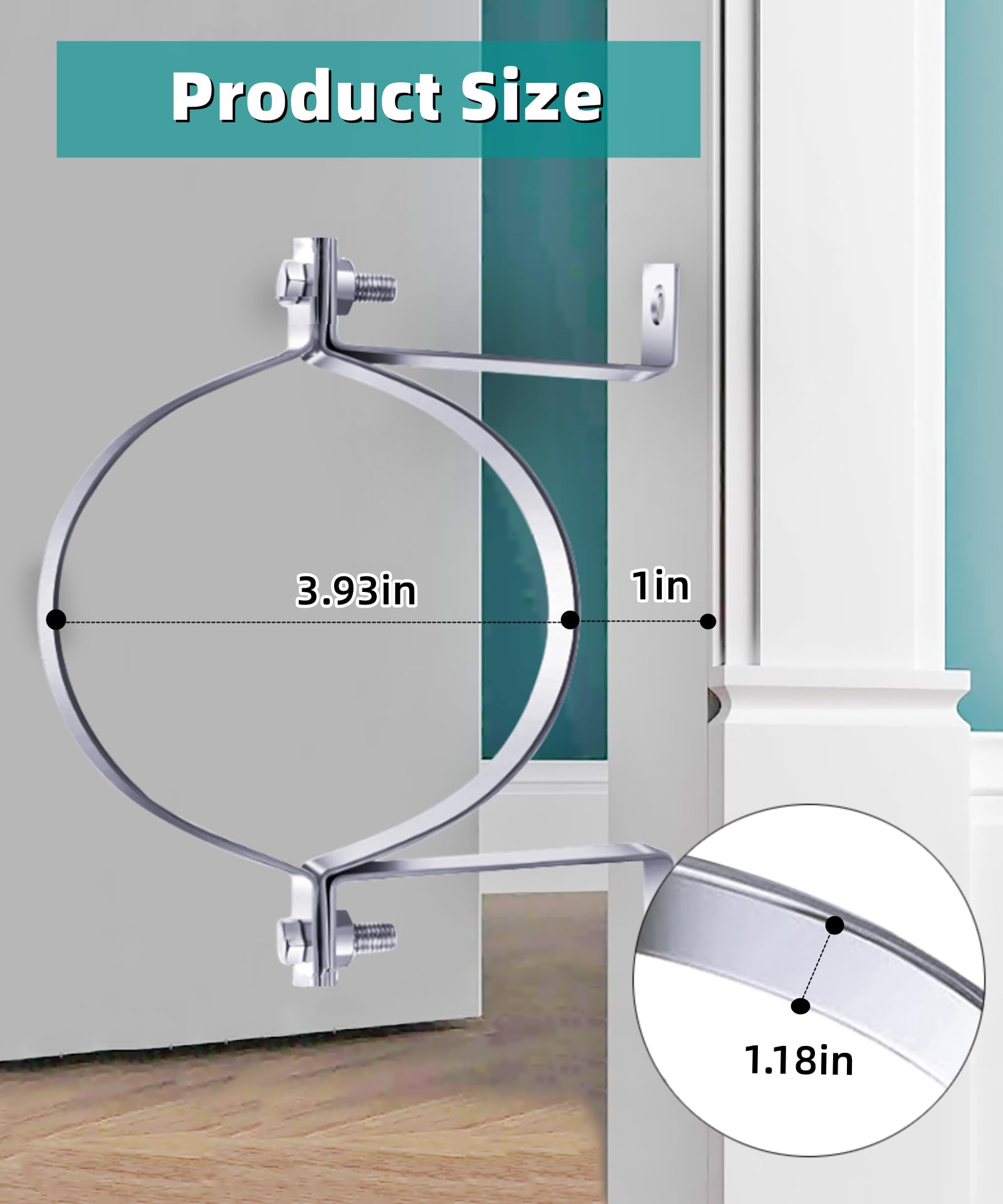 Snapklik.com : Taruimoo 2 Pcs 4 Inch B-Vent Wall Strap,Fits For ...