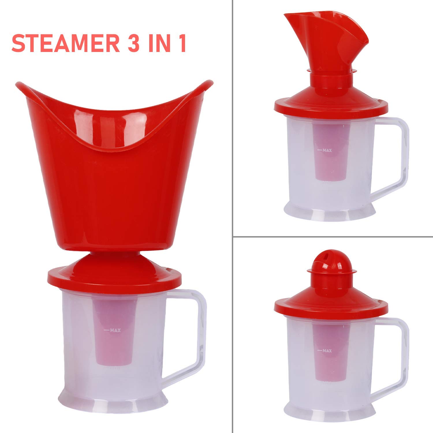 Buy SONIQE 3 In 1 Vaporizer Facial Steamer Face, Nose, and Cough ...
