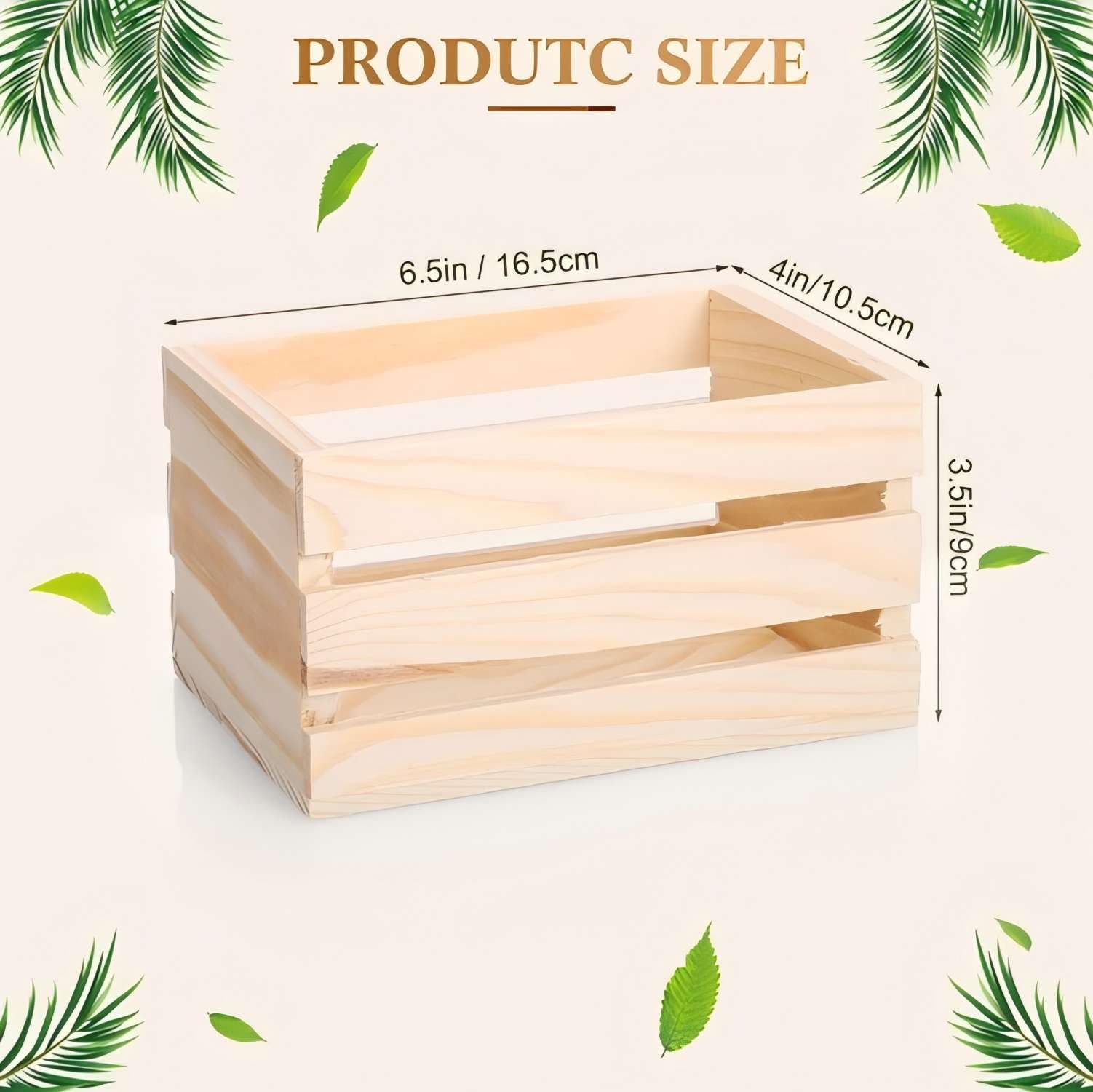Snapklik.com : 6 Pcs 6.5 Small Wooden Crates For Halloween Crafts ...