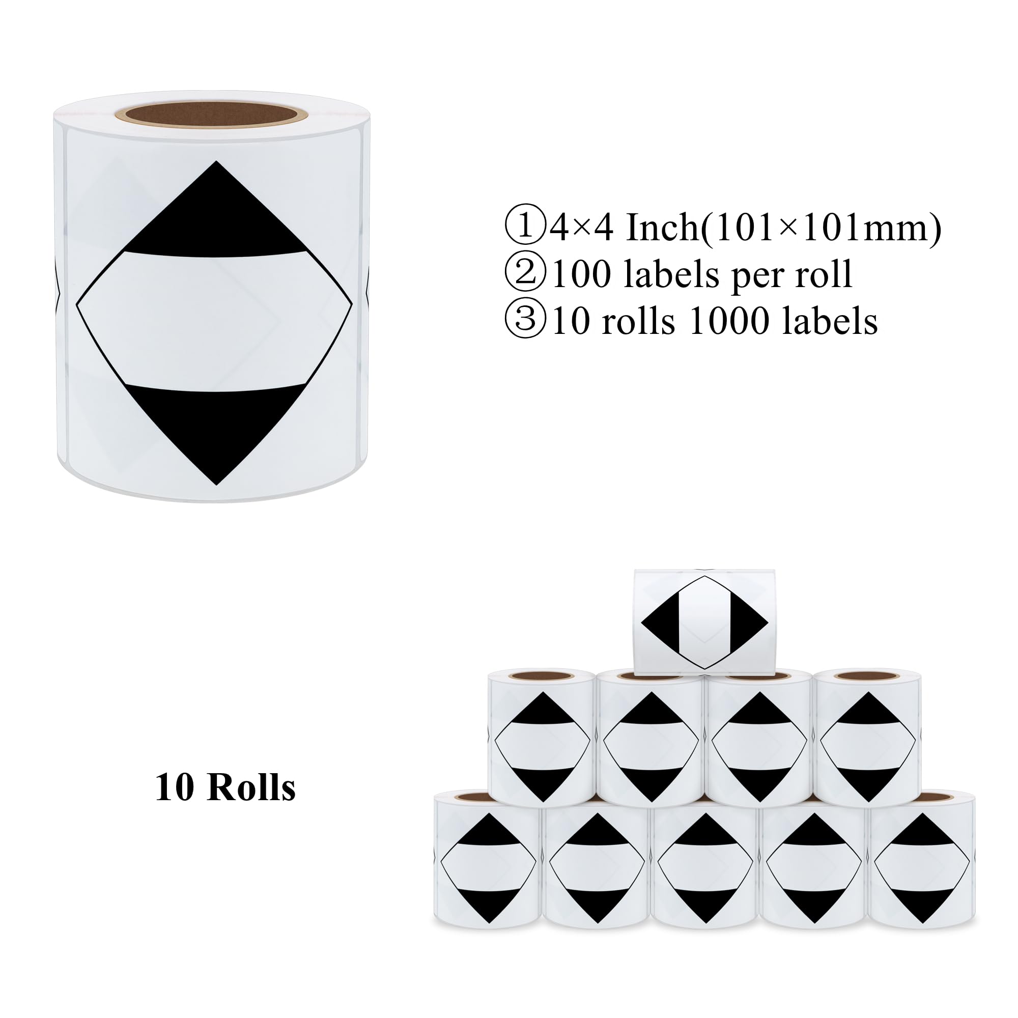 Aleplay ORM-D Shipping Labels 4?ù4 Inch Diamond Limited Quantity of ...