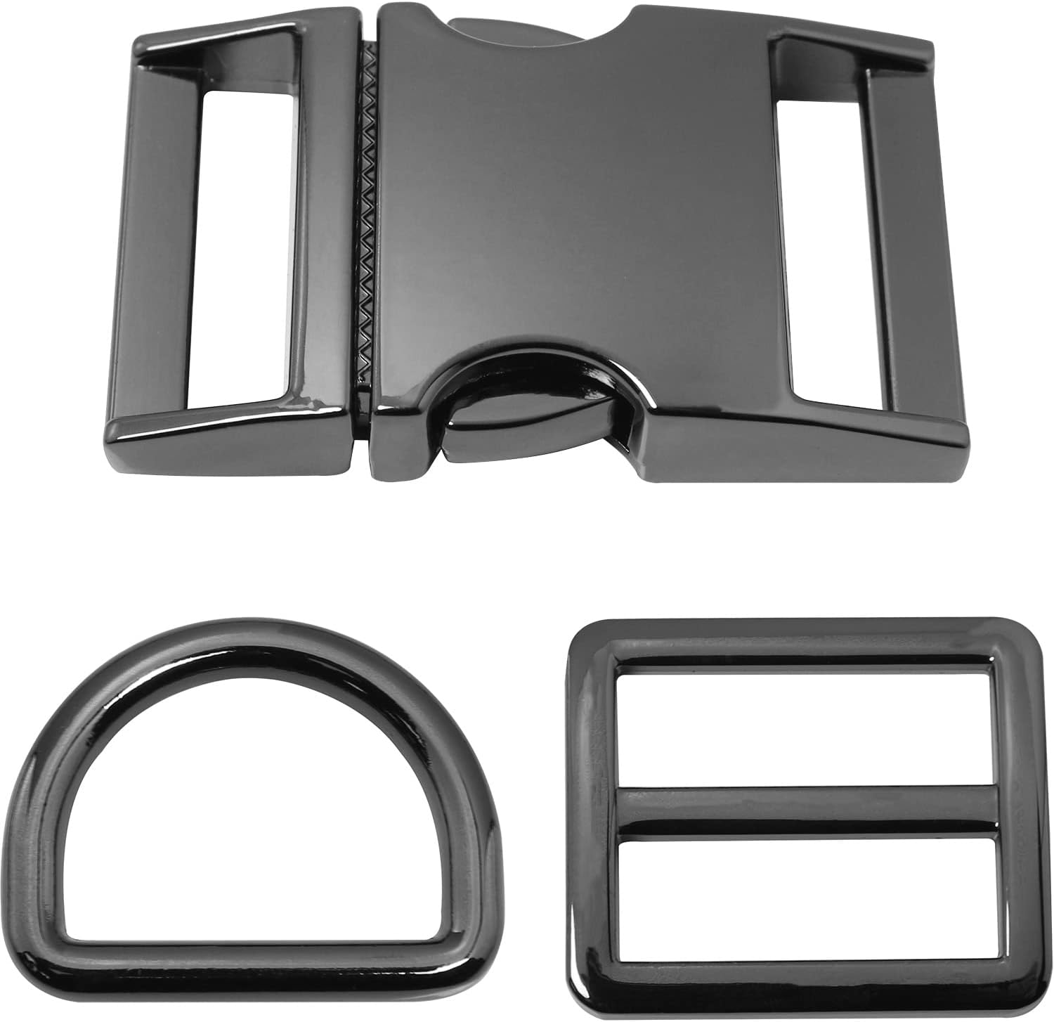 Amazon.com: LUORNG Release Buckle Set 1 inch(25mm) Zinc Alloy Metal ...