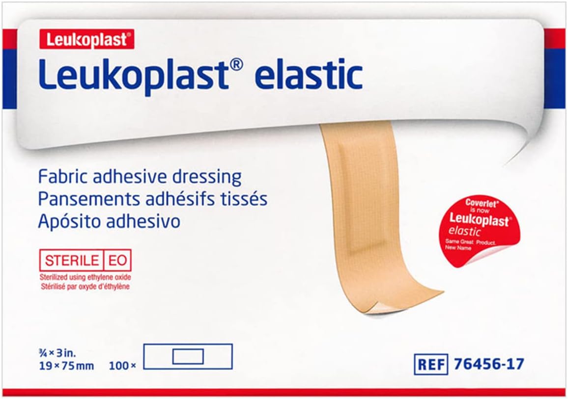 Amazon.com: Leukoplast Elastic Fabric Adhesive Latex Free Bandages ...