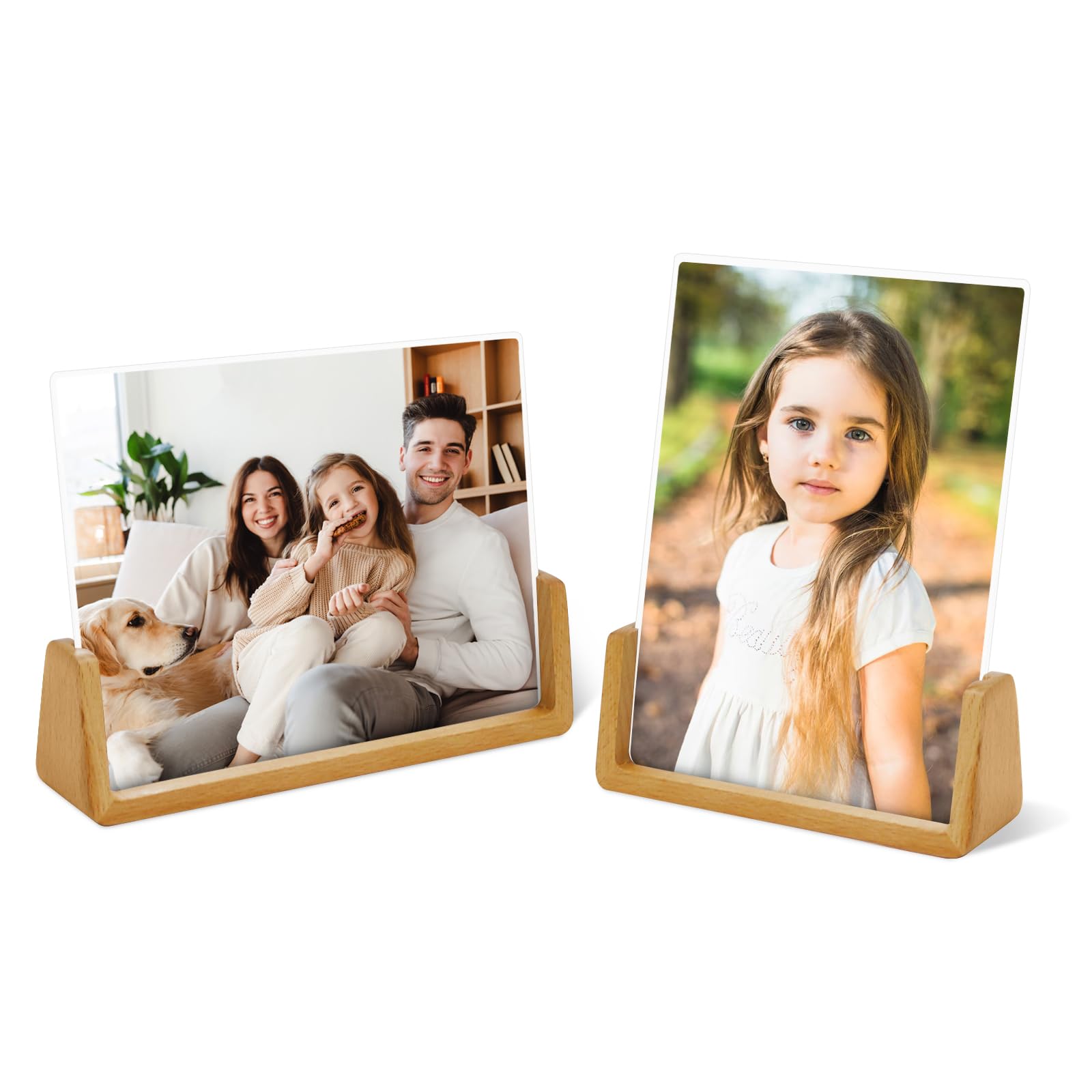 Amazon.com - PQSNZ 8x10 Picture Frame, 8x10 Wood Frames 2 Packs, 8 by ...