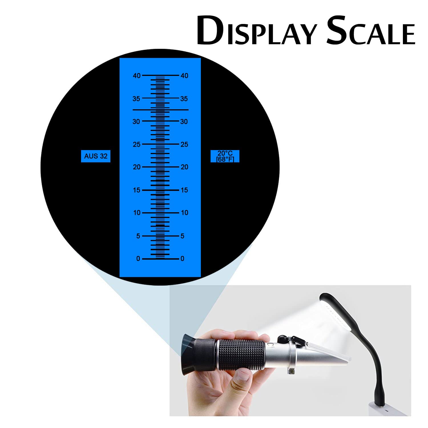 Snapklik.com : DEF Refractometer, 0-40% AdBlue Refractometer Handheld ...