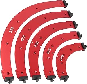 Amazon.co.jp: Radius Jig Router Template Set, R100 R150 R200 R250 R300 ...