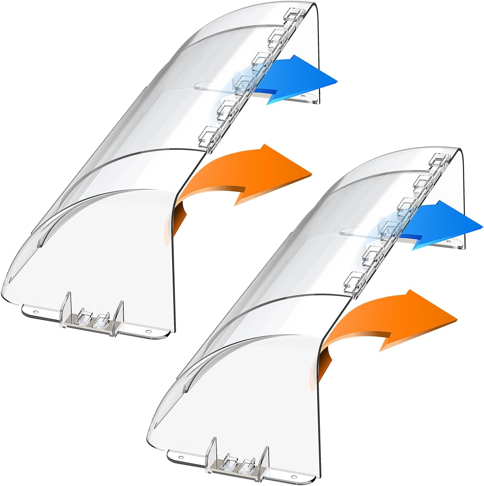 JAYZUUM Adjustable Air Vent Deflector - 8” to 14” - Magnetic Floor Vent ...