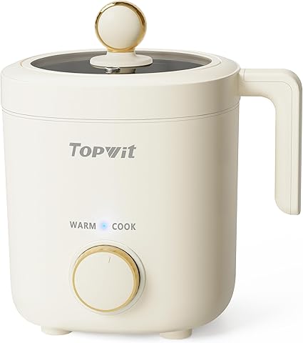 Amazon.com: TOPWIT Rice Cooker Small, 2-Cups Uncooked, 1.2L Mini Rice ...