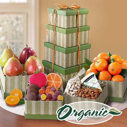 Amazon.com : Cascades Organic Grande Fruit and Treats Tower : Gourmet ...