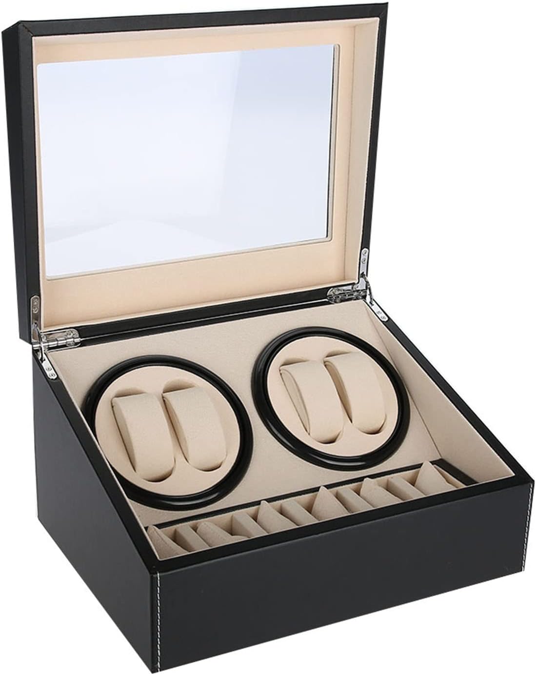 BLOODYRIPPA Automatic Watch Winder with 4 Winding Positions and 6 ...