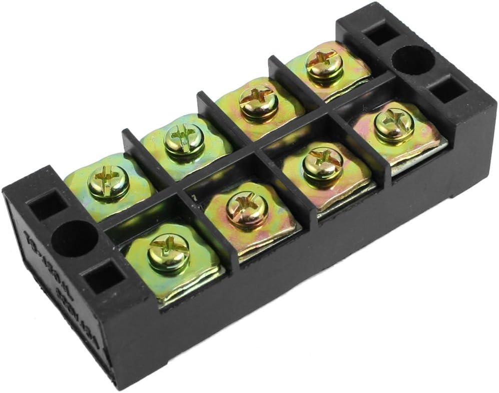Amazon.com: IIVVERR 600V 45A Double Row 4 Position Terminal Barrier ...
