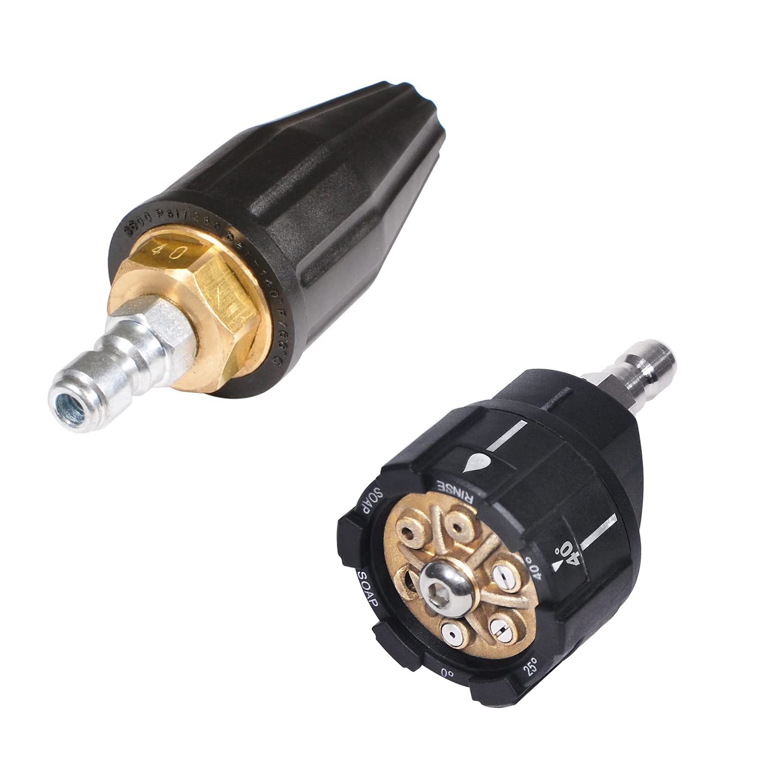 Amazon.com: YAMATIC 360° Rotating Pressure Washer Turbo Nozzle and 6-in ...
