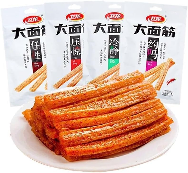 Amazon.com : Weilong latiao, Chinese latiao spicy strips, Spicy big ...