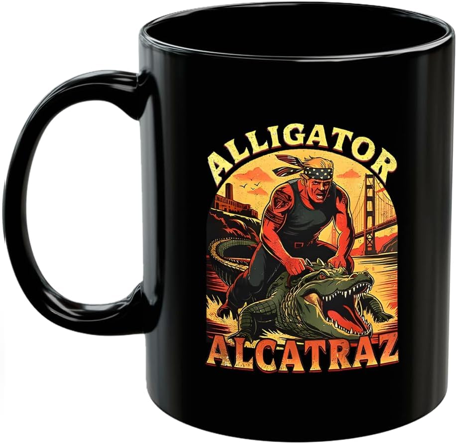 Amazon.com: GiGiPe Alligator Alcatraz Accent Mug – Everglades Island ...