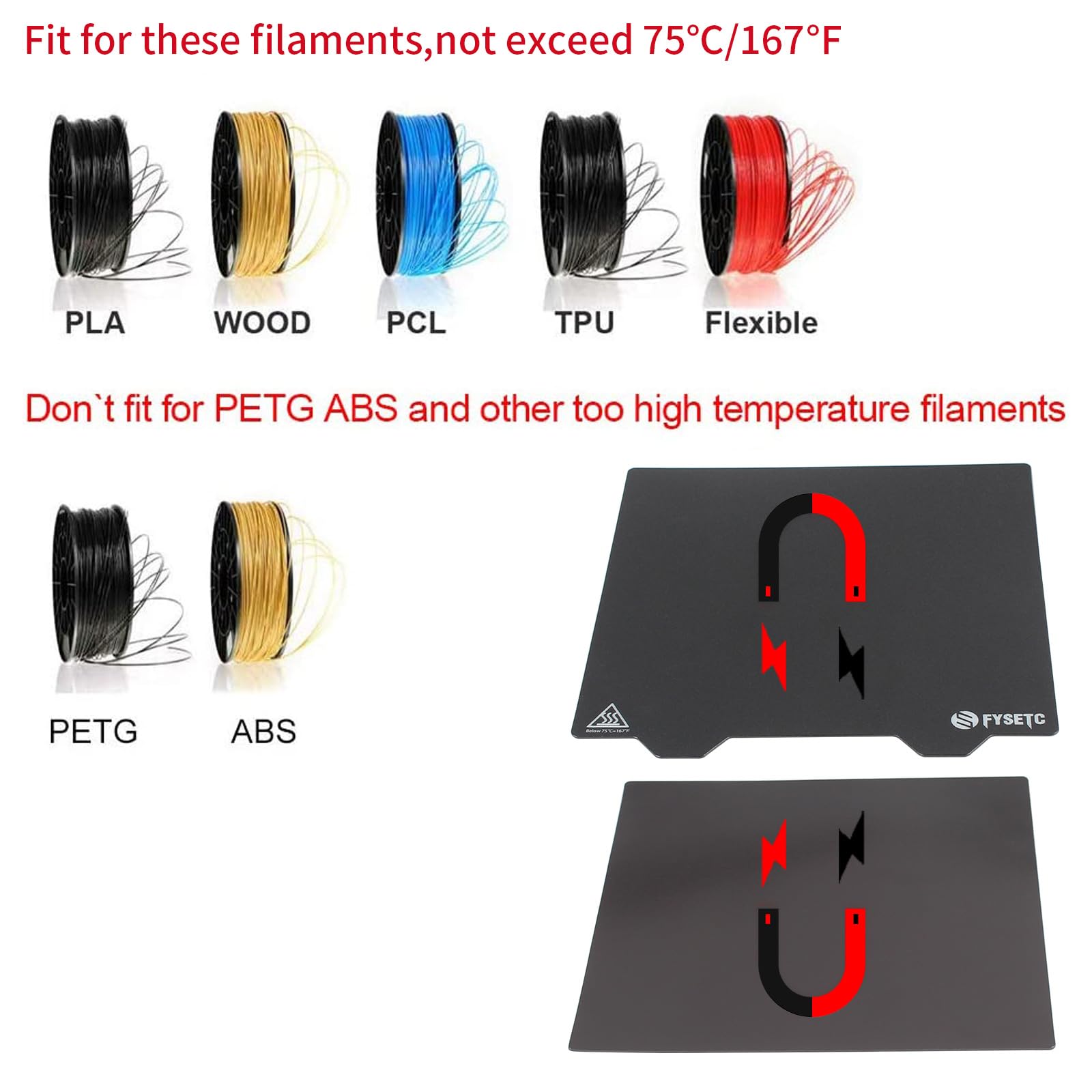 Snapklik.com : FYSETC 3D Printer Platform 165mm X 165mm Flexible Build ...