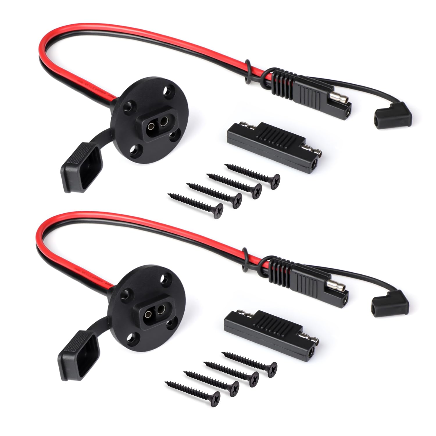 Amazon.com: Ledvillage SAE Socket Sidewall Port Wire Solar Panel Mount ...