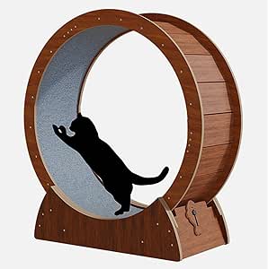 Heavy Duty Cat Running Wheel Exercise, Cat Treadmill - Coffee Color ...