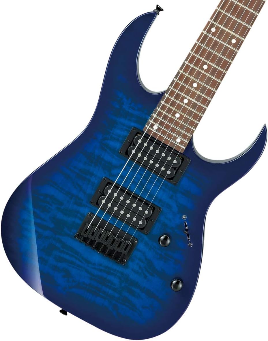 Amazon.com: Ibanez RG Series RG7421PB 7-String Electric Guitar Flat ...