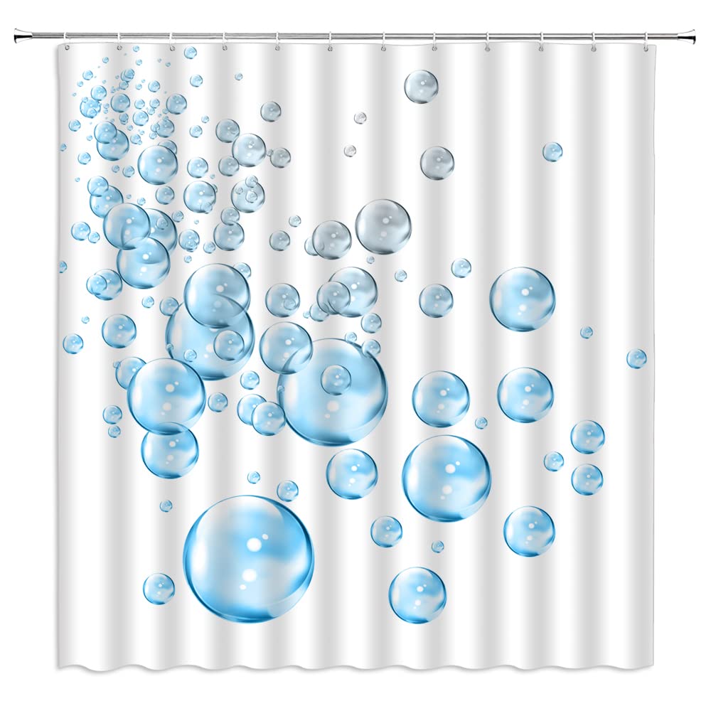 Amazon.com: AMFD Bubble Shower Curtain Polka Dot Modern Abstract Cool ...
