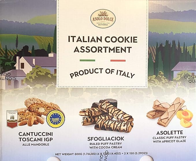 Amazon.com: ASOLO DOLCE ITALIAN COOKIE ASSORTMENT | 800gm | Christmas ...