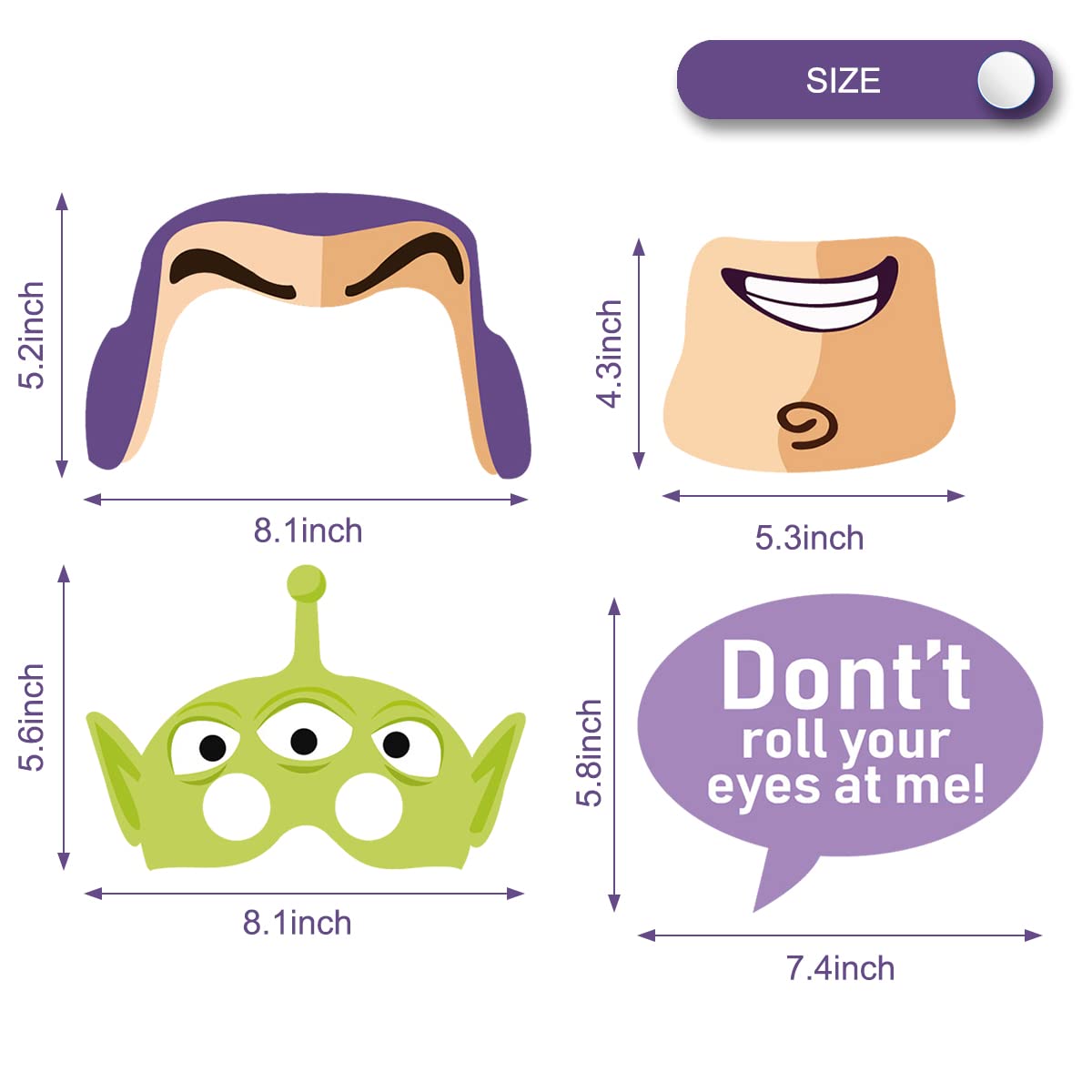 Toy Story Photo Booth Props Disney Pixar Toy Story Birthday Party