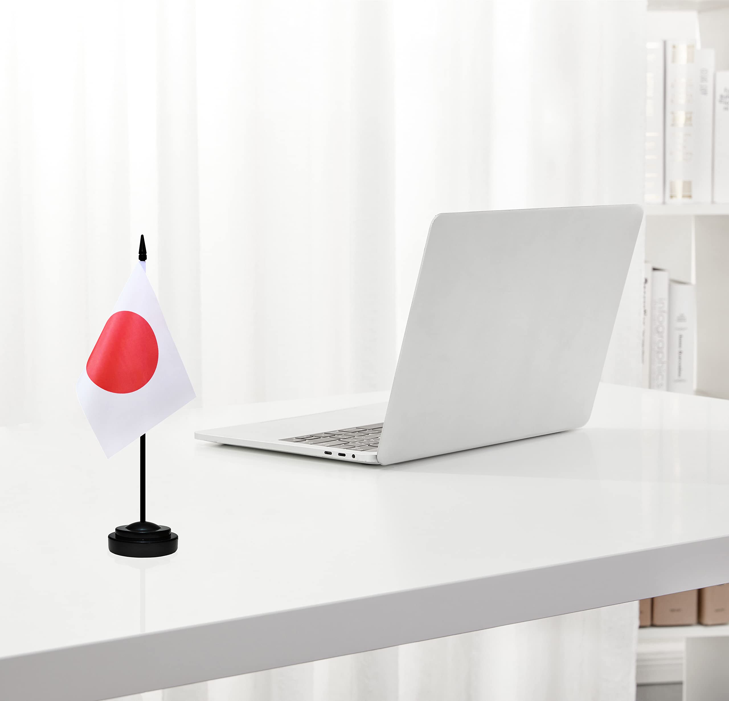 Japan Desk Table Flag With Plastic Stand And Base
