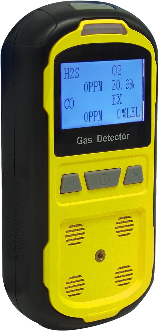 GasClip Simple, Multi-Gas Portable Gas Detector, 3-year Disposable (O2 ...