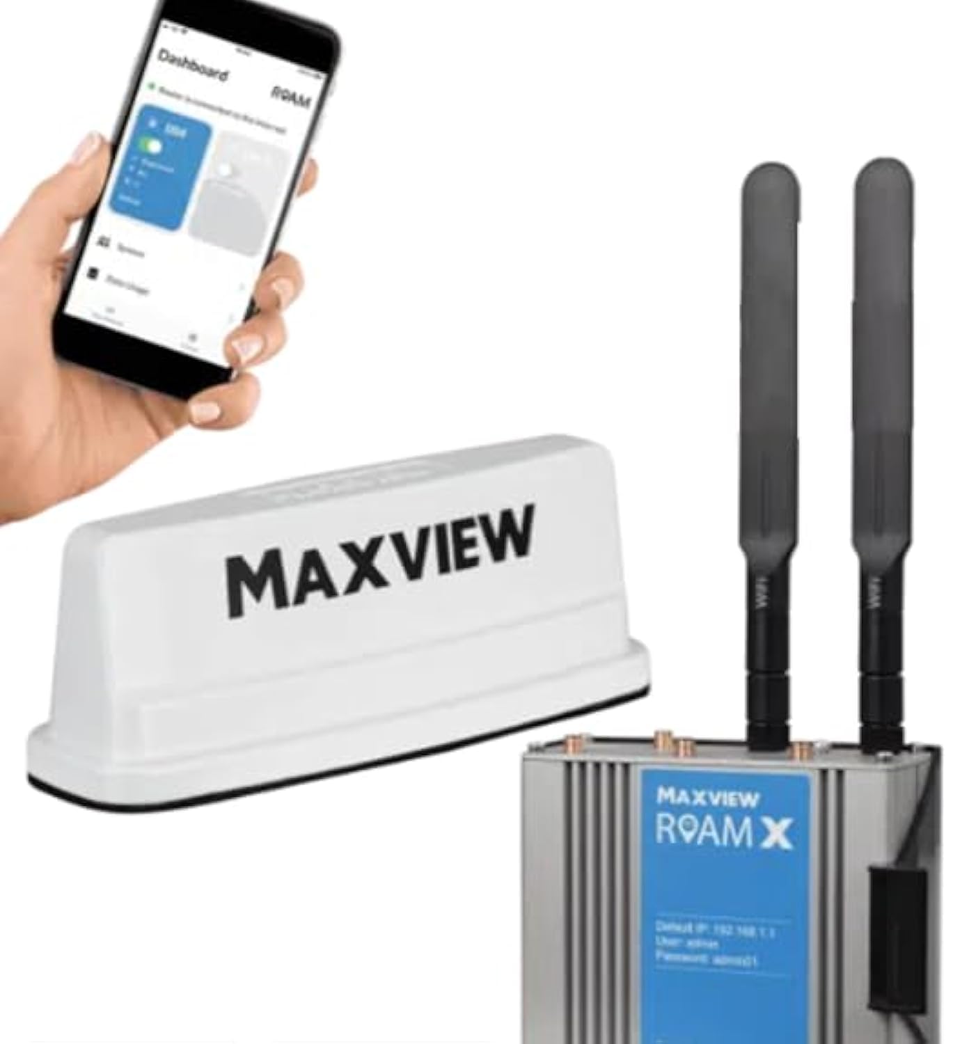 Maxview MXL057 Roam X Campervan WiFi System | 5G Ready Antenna - White ...