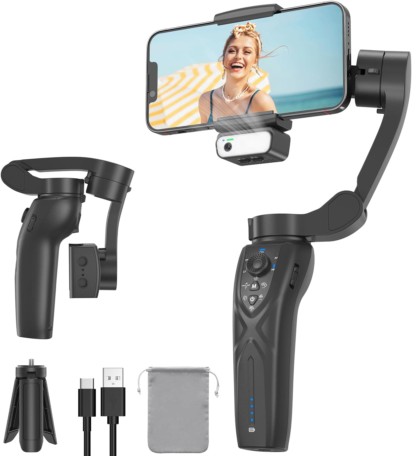 Amazon.com: Hohem iSteady M6 Kit Smartphone Gimbal Stabilizer 3-Axis ...