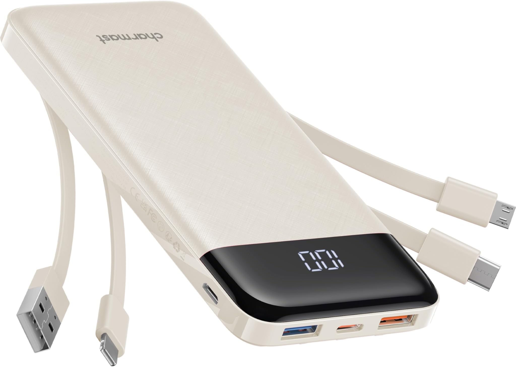 Amazon.com: Portable Charger with Built in Cables, Portable Charger ...