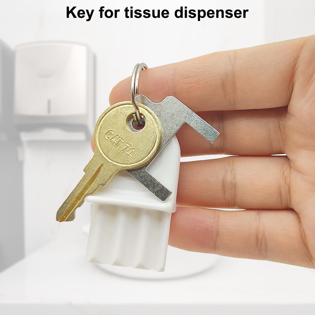 Snapklik.com : Paper Towel And Toilet Paper Dispenser Key Set, 12 Pcs ...