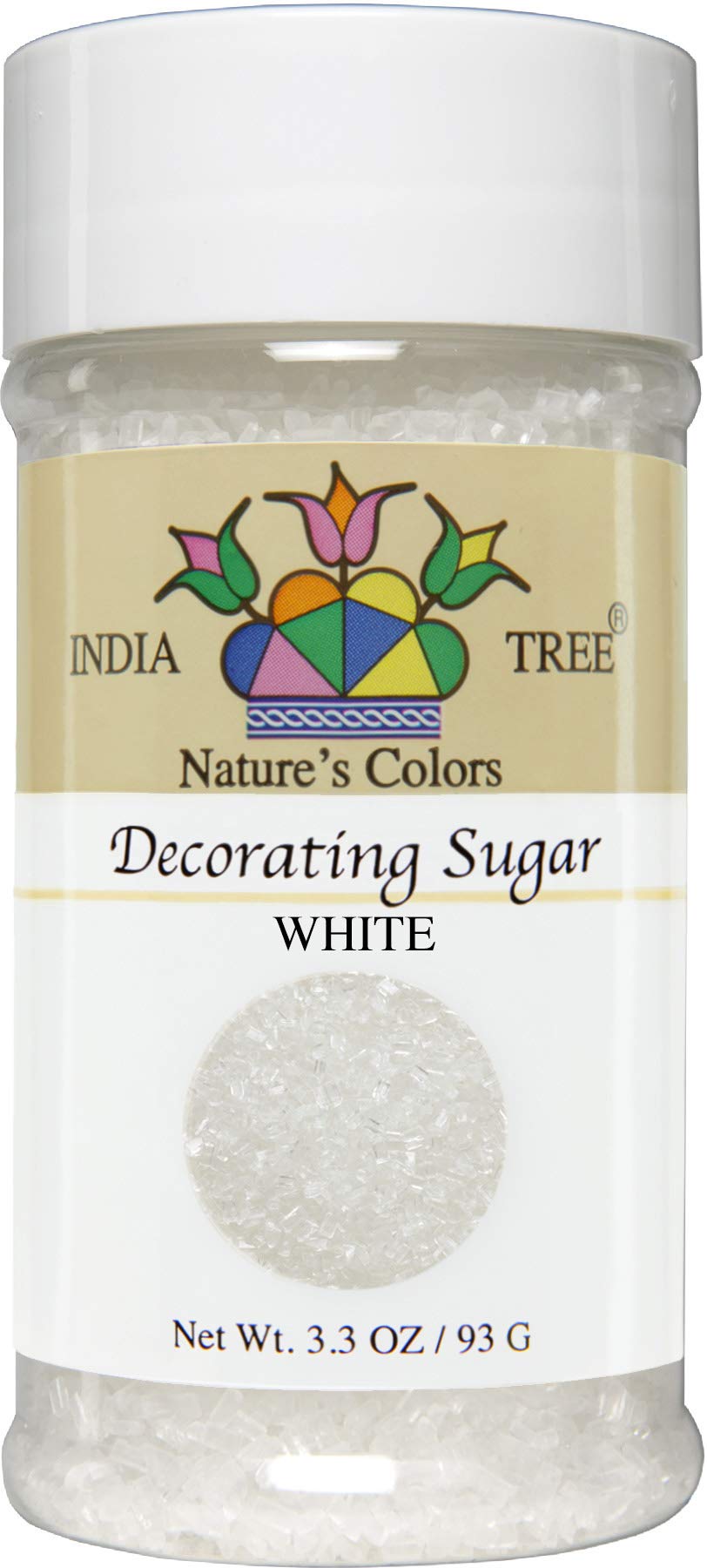 Amazon.com: Nature's Colors, White Sugar , Pure Sugar Sprinkles for ...