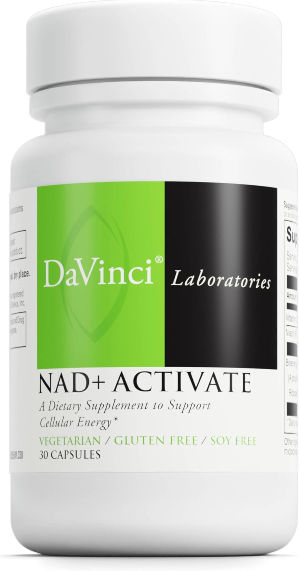 Amazon.com: DAVINCI Labs NAD+ Activate - NAD Supplement with Vitamin C ...