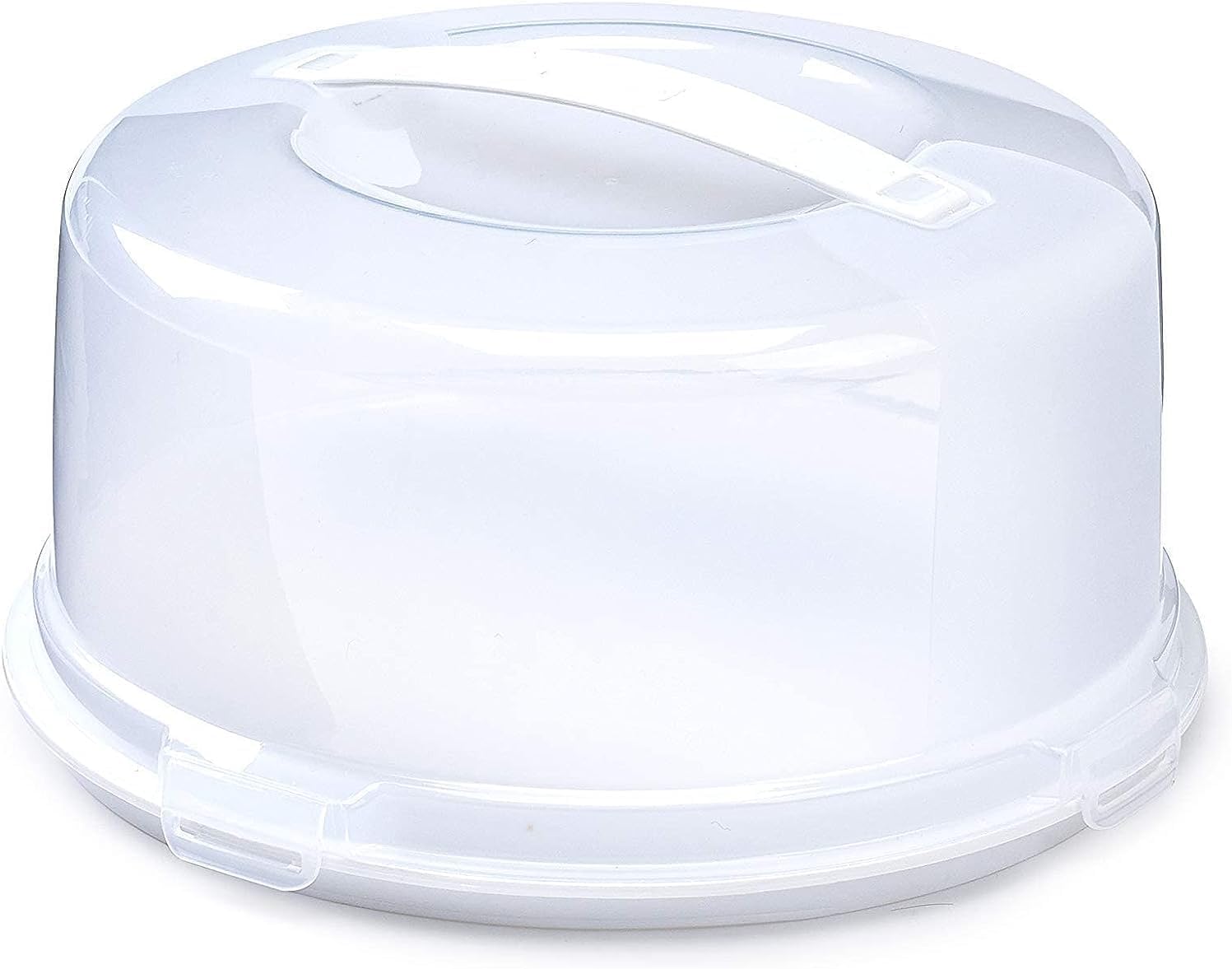 Optimal Products Large Round Transparent Cake Storage Carrier Box ...