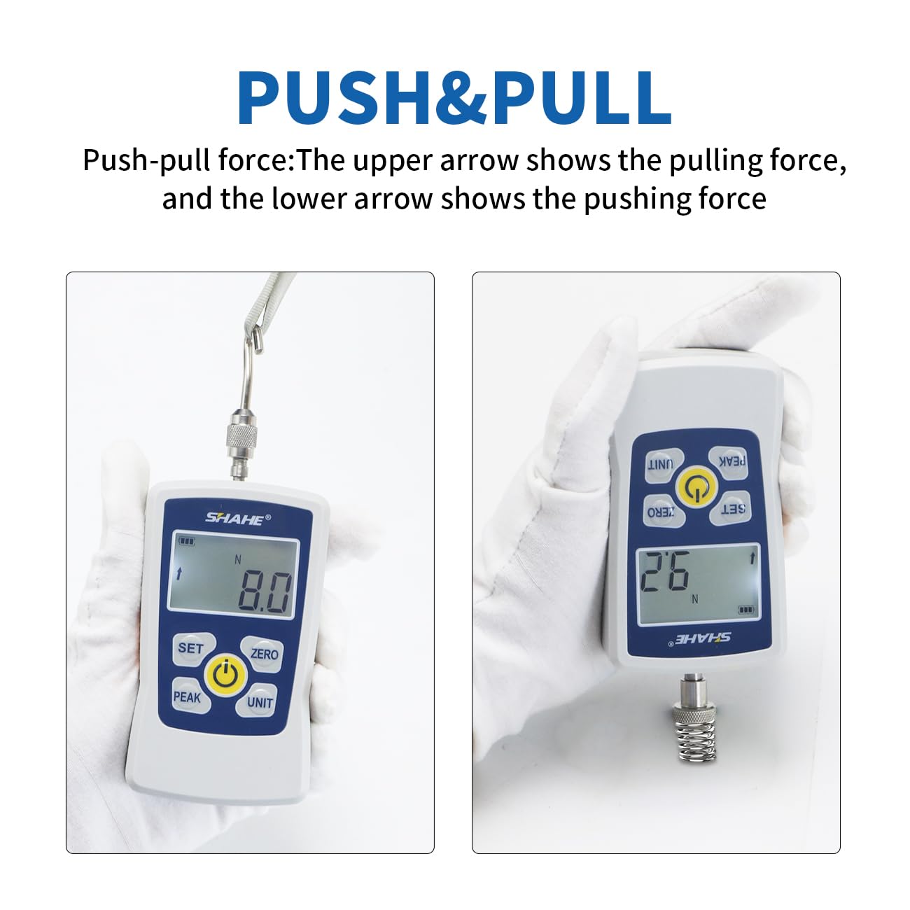 Tracking Buy VTSYIQI Digital Push Pull Gauge Dynamometer Thrust ...