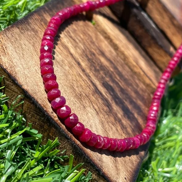 Venus Gems Gallery AAA++ Ruby Stone Mala Original Certified 108 Beads ...