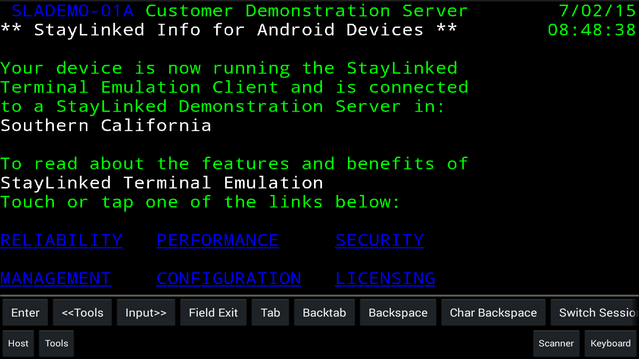 StayLinked SmartTE Terminal Emulation Client - App on the Amazon Appstore