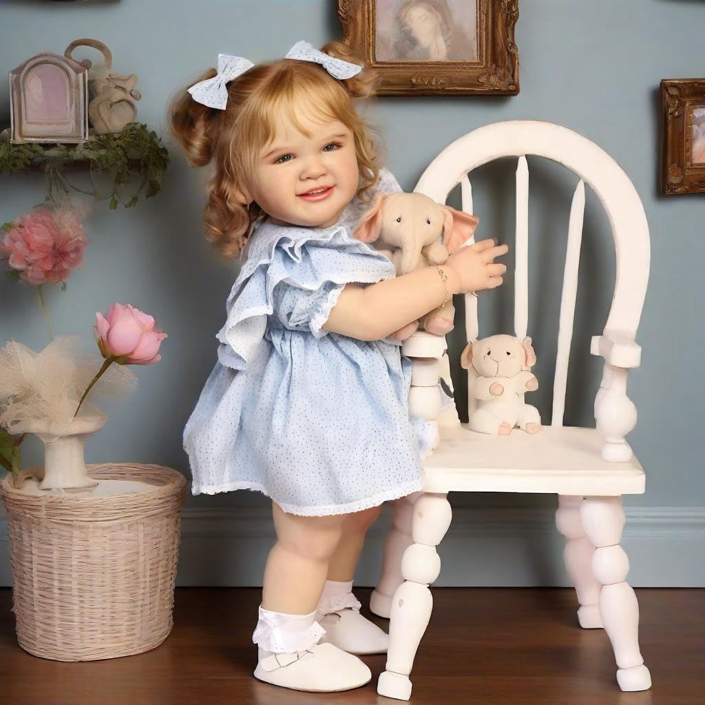Amazon.com: ROSHUAN Smiling Reborn Toddler Dolls 28 Inch Huge Real Life ...