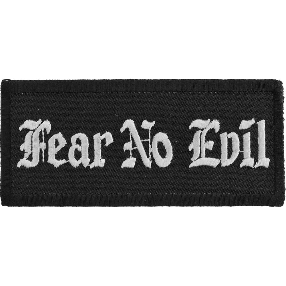 Amazon.com: Fear No Evil Patch, Christian Saying Patches : Arts, Crafts ...