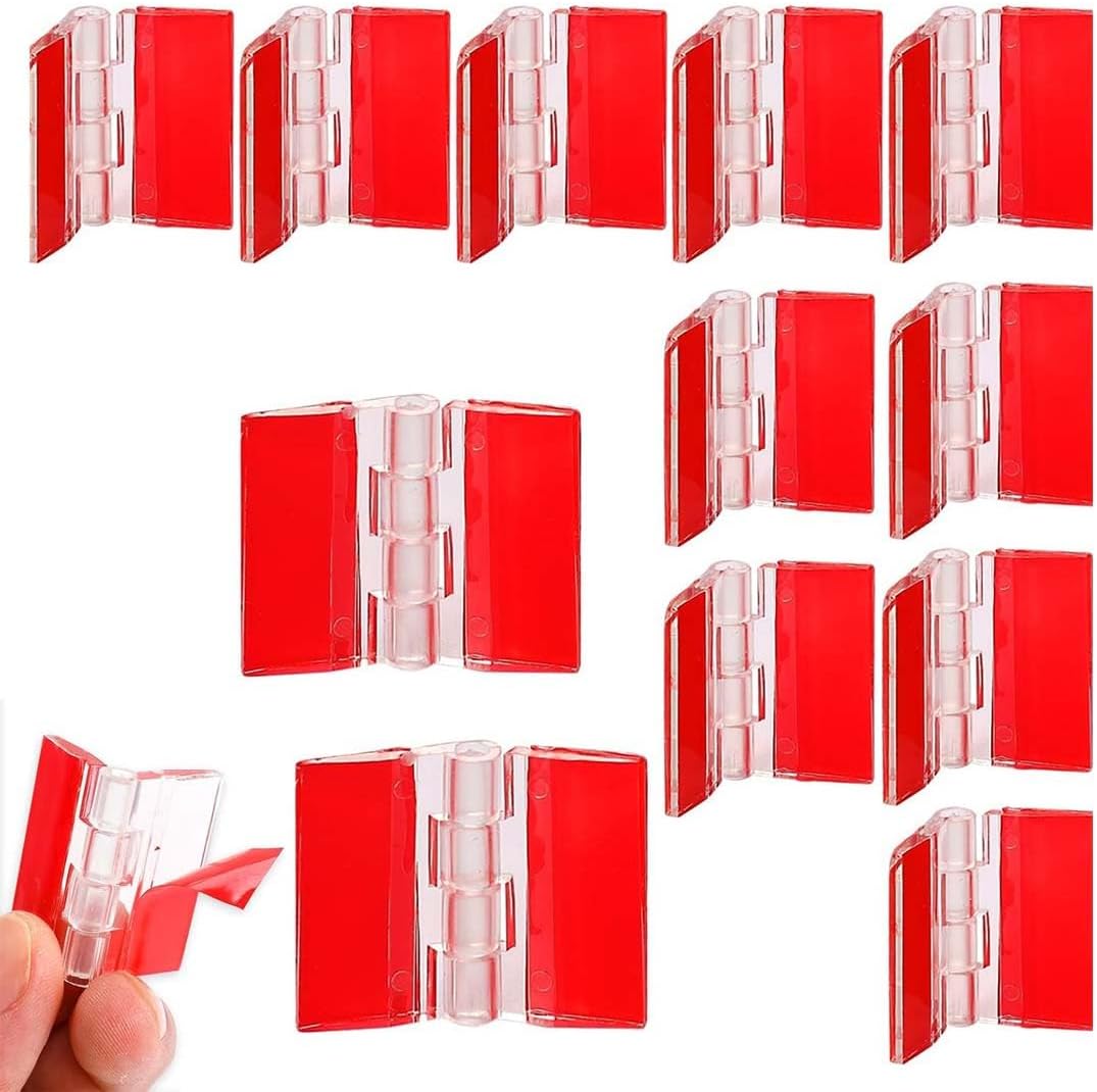 12 cerniere trasparenti in acrilico, piccole cerniere per pianoforte ...