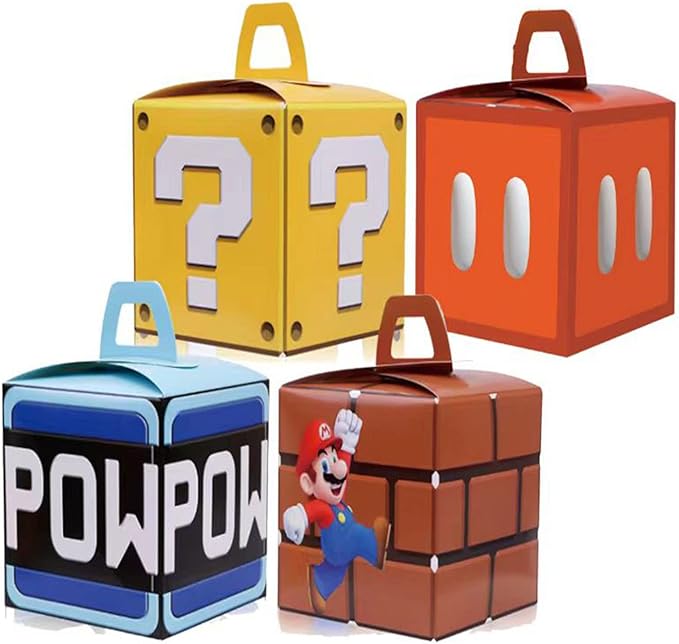 Amazon.com: YBW 24 Mario Party gift boxes with 4 different patterns of ...