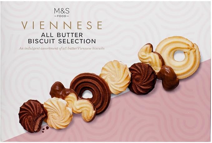 M&S Viennese All Butter Biscuit Selection, Milk Chocolate and Plain Varieties, 450g : Amazon.co ...