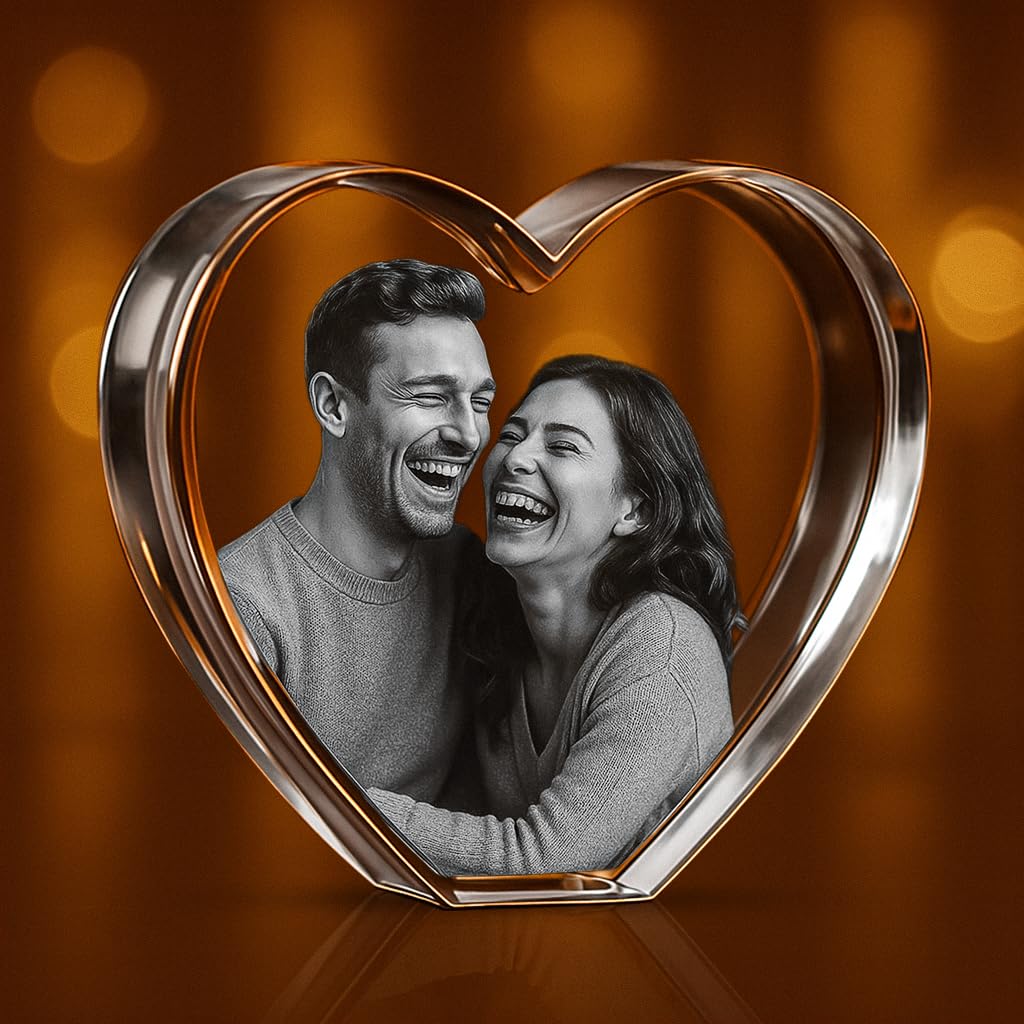 Snapklik.com : Personalized 3D Crystal Heart