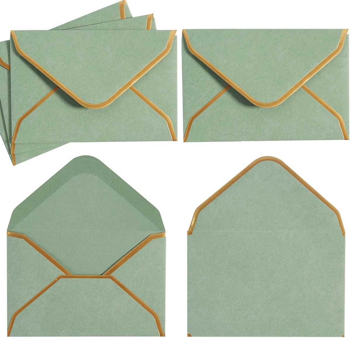 Amazon.com : 140 Mini Envelopes With White Blank Note Cards, Mini ...